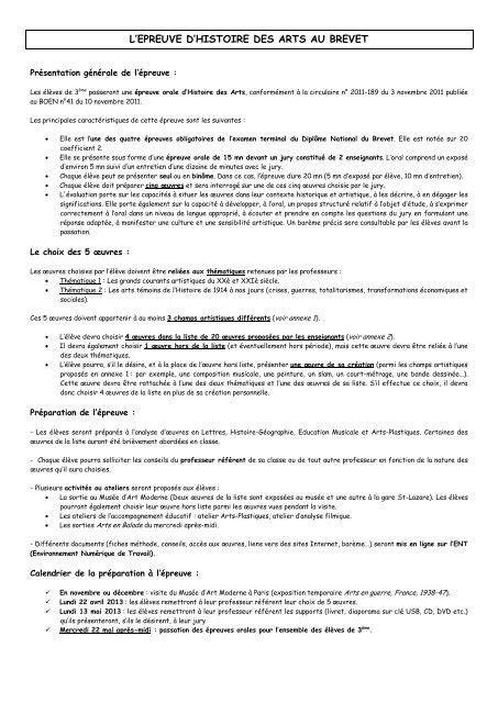 Exemple De Diaporama Oral Brevet