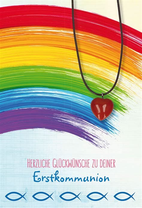 Gl Ckwunschkarte Herzliche Gl Ckw Nsche Zu Deiner Erstkommunion
