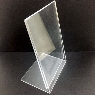 Placa Display de Mesa em Acrílico Transparente 2mm 10x15cm Shopee Brasil
