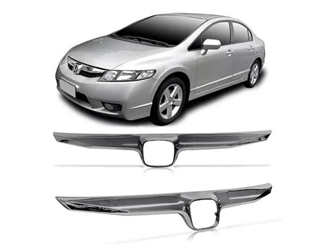 Friso Grade Dianteira Honda New Civic Cromado