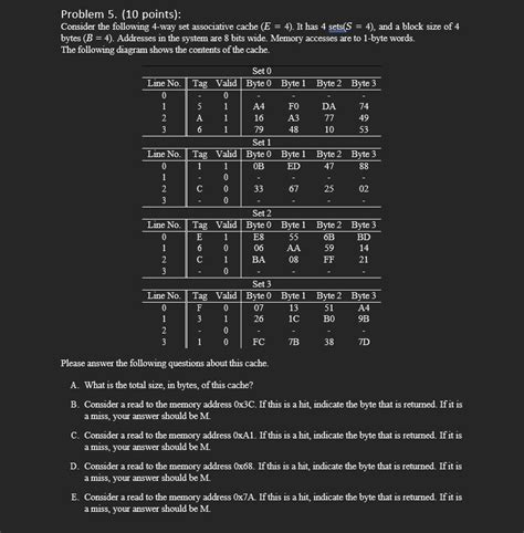 solved problem 5 10 points consider the following 4 way