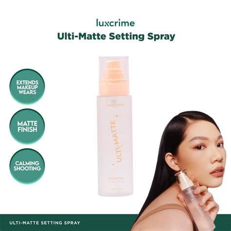 Jual Luxcrime Ulti Matte Oil Control Setting Spray Untuk Makeup Tahan