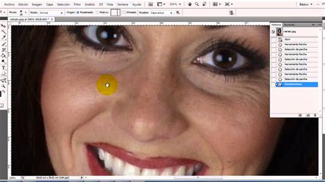 Photoshop Parche Pincel Corrector Ojos Rojos Youtube