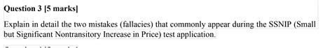 solved question 3 [5 marks] explain in detail the two