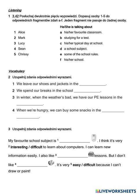 Grammar Online Pe Lessons Final Test School Rules Brainy School