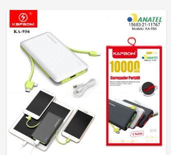 Carregador Portatil Powerbank Mah Branco Ka Kapbom Bluinfo