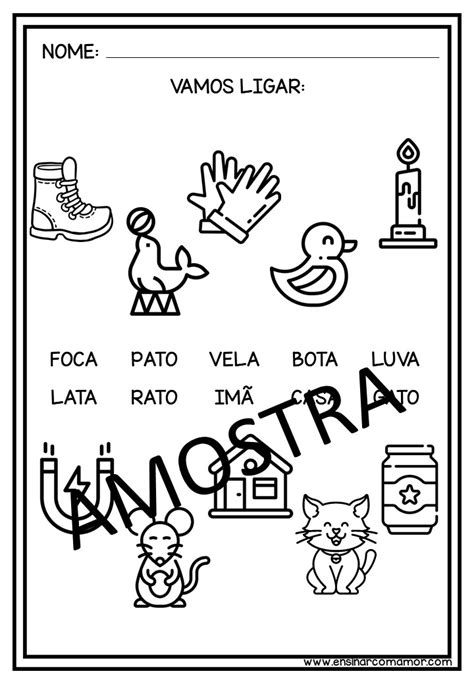 Atividades De Leitura Alfabetiza O Ensinar Amor