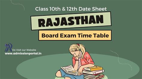 2025 RBSE Time Table Rajasthan Board Exam Date Sheet For Class 10th And