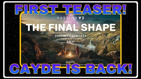 Final Shape Teaser Trailer Cayde Is Alive Destiny Final Shape