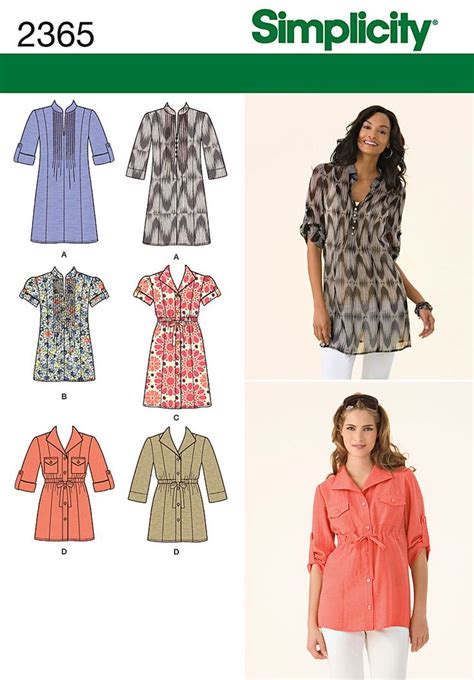 Misses Tunic Top Tunic Sewing Patterns Tunic Tops Pattern Tunic