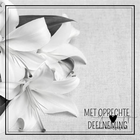 Sterkte Oprechte Deelneming Condoleance Ik Denk Aan Je Tekstkaarte