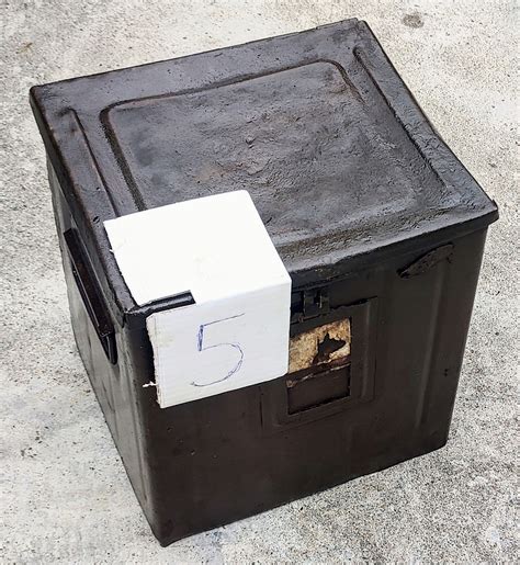 SKRZYNKA POJEMNIK MAGAZYNOWY METALOWY ZAMYKANY HOBOK Nr 5 Wymiar