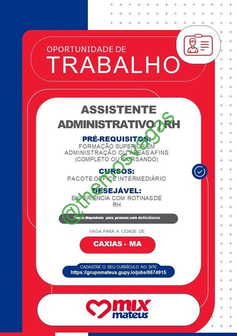 Assistente Administrativo Caxias MA 01 Vaga S Themos Vagas