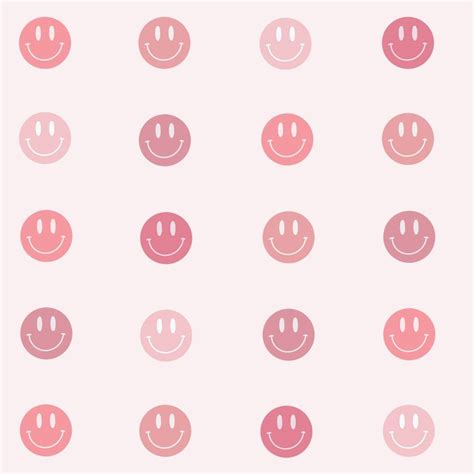 Preppy Pink Smiley Face Wallpapers Wallpaper Cave