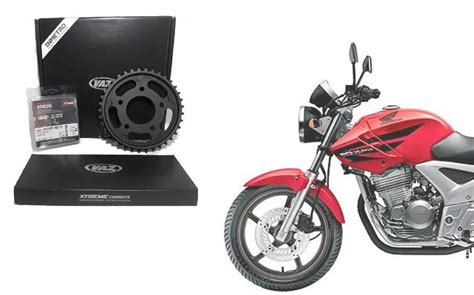 Kit Relação Tração Vaz Extreme Black Retentor Cbx 250 Twister Ano 2001