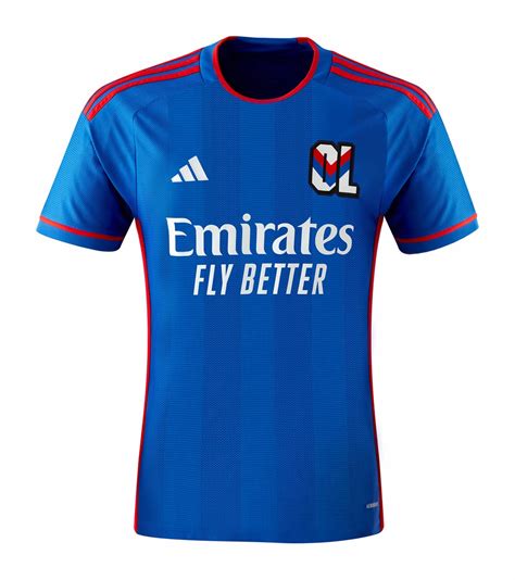 Classic Logo On Front Unique Numbers Lyon Away Kit Off