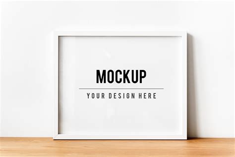 Drawing Illustration Digital Art Collectibles Wood Frame Mockup