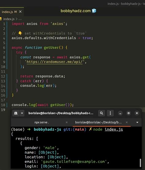 Set Cookies When Making An Axios Request In Js And Node Bobbyhadz