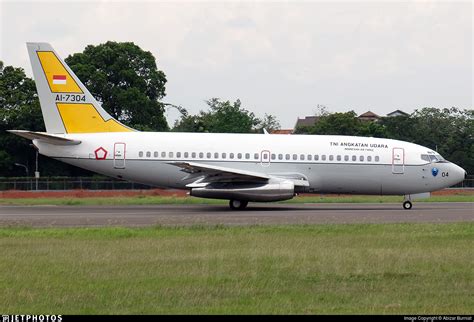 AI 7304 Boeing 737 2Q8 Adv Indonesia Air Force Abizar Burniat