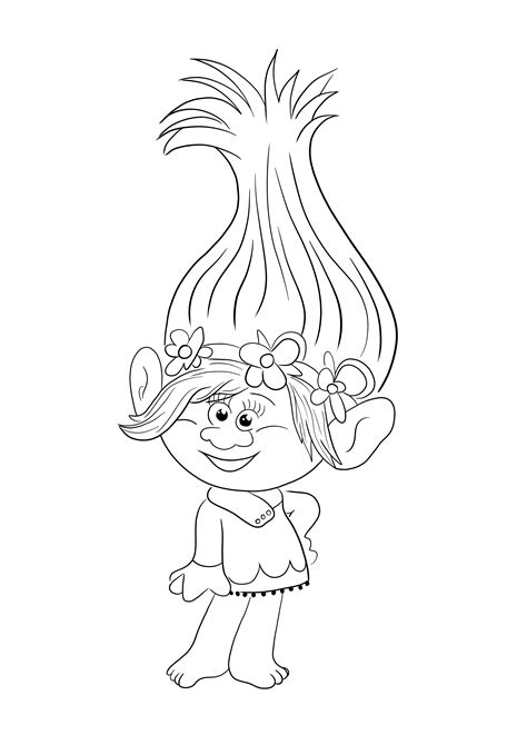 Poppy Troll Para Imprimir Y Colorear Gratis