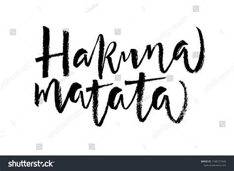 68 Hakuna Matata Font Images Stock Photos Vectors Shutterstock