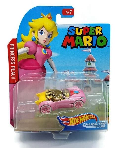 Hot Wheels Princess Peach Character Cars Super Mario 4 7 Mercado Libre