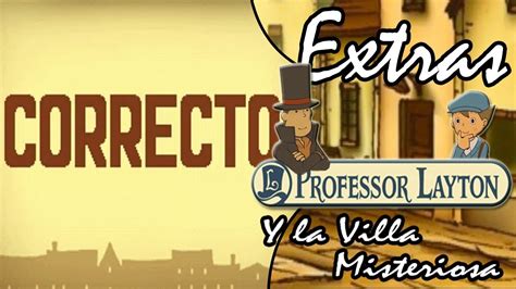 Profesor Layton Y La Villa Misteriosa Extras Casa Del Se Or De Los