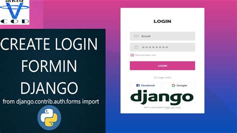 Create Login Form Using Django How To Create Login And Register Form