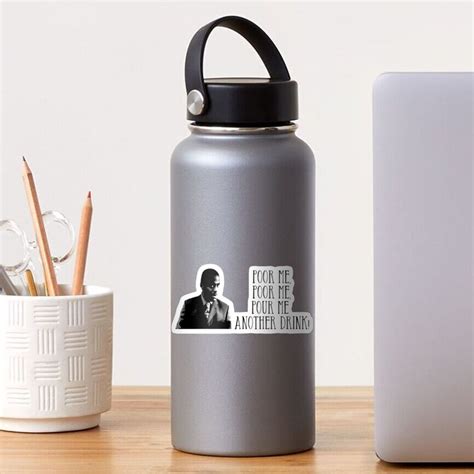 Poor Me Poor Me Pour Me Another Drink Alan Johnson Peep Show Sticker By Swrecordsuk