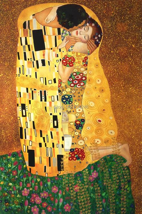 Aliexpress Buy Museum Quality The Kiss By Gustav Klimt Master Oil