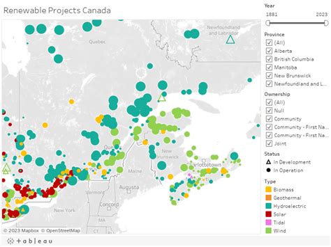 Canadian Renewable Energy Project Map Future Energy Systems