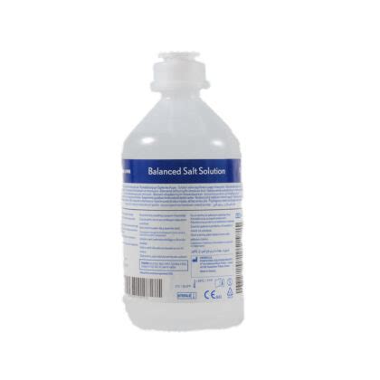 Solución Salina Balanceada 500ml 10pza Az Oftalmología