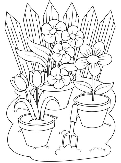 Desenhos De Jardim De Flores Para Colorir E Imprimir Colorironline