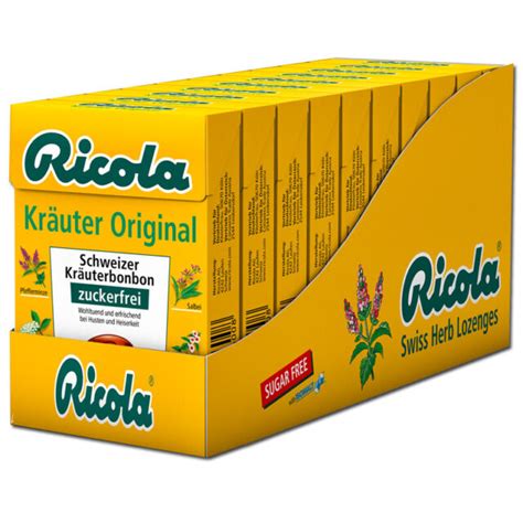 Ricola Kräuter Original Schweizer Kräuterbonbon 10 x Kräuter Original