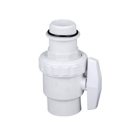 Vanne piscine hors sol PVC mâle femelle à visser 1 1 2