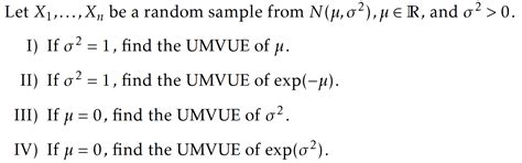 solved let x1 … xn be a random sample from n μ σ2 μ∈r and