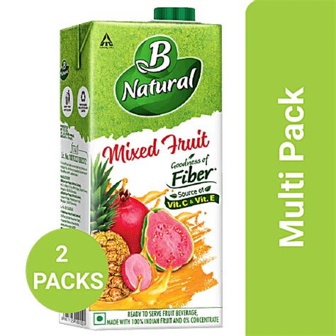 Buy B Natural Mixed Fruit Juice Made With 100 Indian Fruit 0