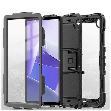 Saharacase Defence Series Case For Lenovo Tab M Plus Rd Gen Black