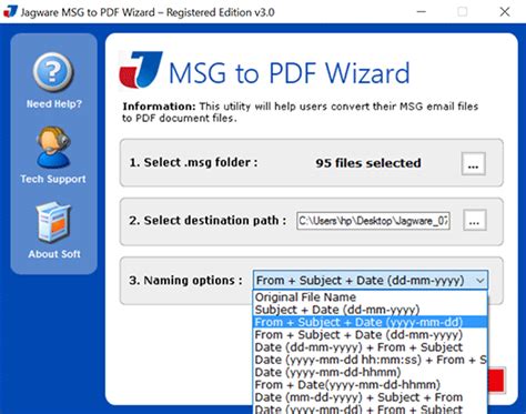 batch convert multiple msg files to pdf with msg to pdf converter