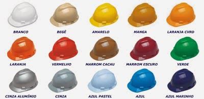 EwertonSouzaArquitetura AS CORES DOS CAPACETES NA CONSTRUÇÃO CIVIL