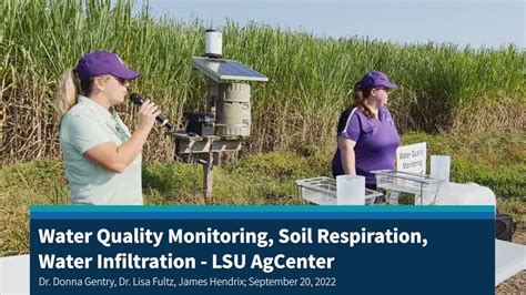 Water Quality Monitoring Soil Respiration Water Infiltration Youtube
