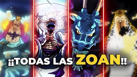 La ENCICLOPEDIA De TODAS Las ZOAN FRUTAS Del DIABLO One Piece YouTube