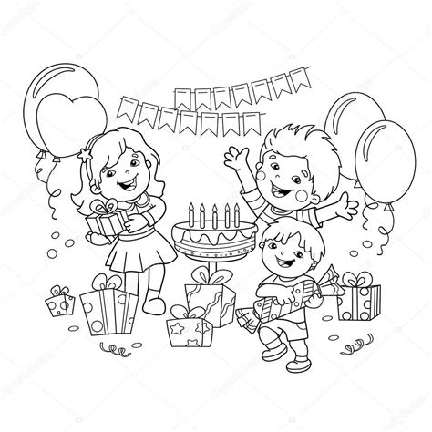 Felicitaciones Dibujos Animados Niños Libro Para Colorear Para