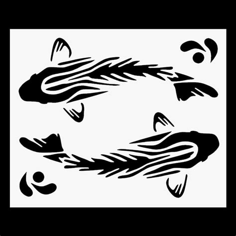 Amazon Fish Stencil Carp Stencils Koi Fish Stencils Fish