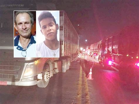 Tio e sobrinho morrem esmagados por caminhão em rodovia de MT