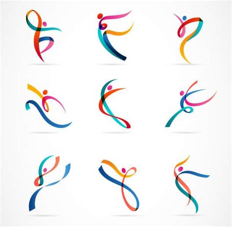 Colorful Abstract Sports Logo Design Templates Stock Photo Edit Now For
