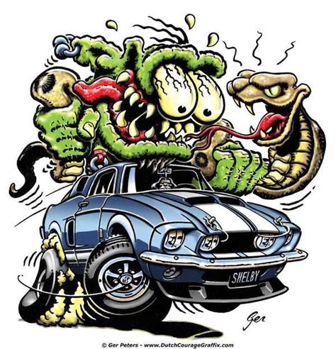 General Portfolio On Behance Rat Fink Cartoon Car Drawing Car Cartoon