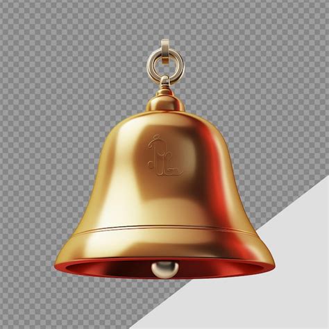 Premium PSD Notification Bell Png Isolated On Transparent Background