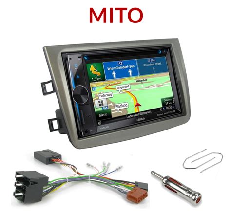 Autoradio Clarion GPS Alfa Romeo Mito écran tactile Navigation iGo