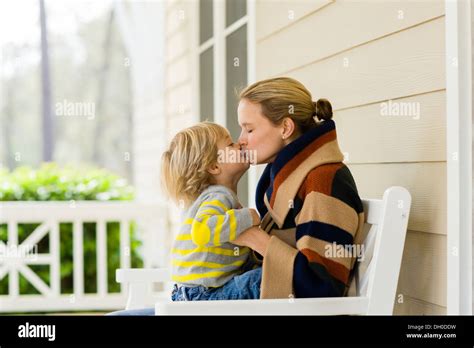 Mother Kissing Her Son Hi Res Stock Photography And Images Alamy
